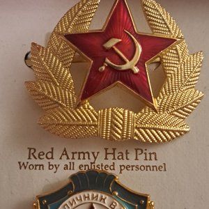 Other | Vintage Display Set Of 4 Sovietera Political Pins | Poshmark